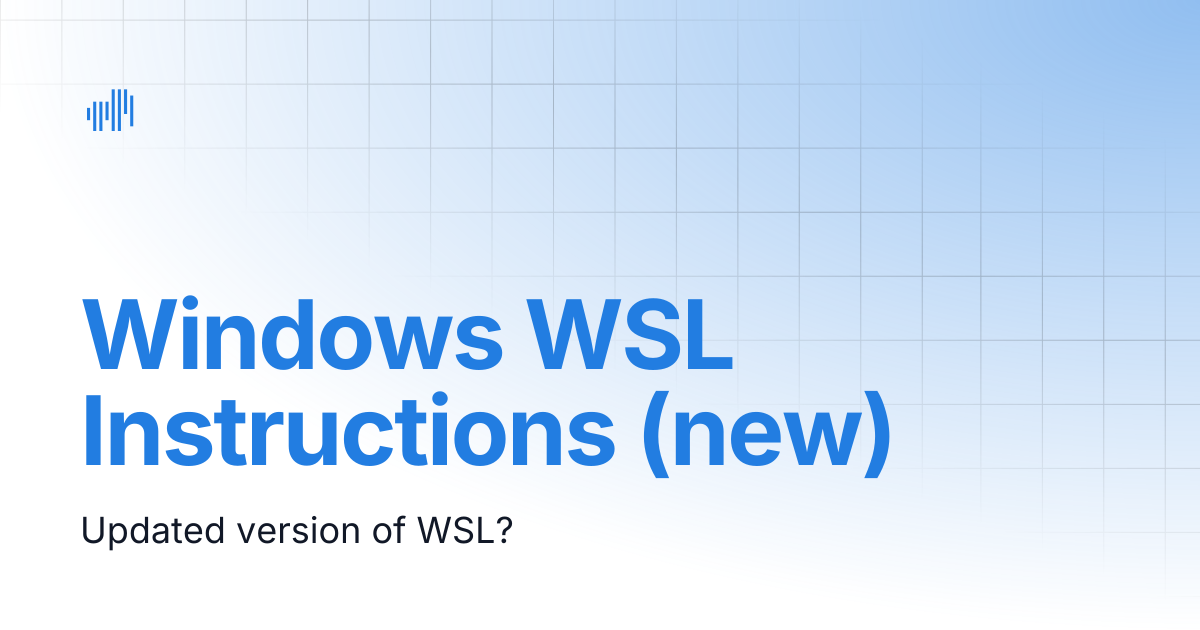 Windows WSL Instructions (new) | Empirica v2 Docs
